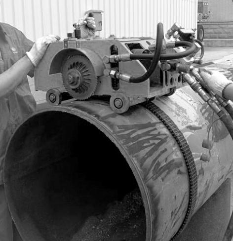 Travel Cutter, Climbing Pipe Cutting Beveling Machine, Adjustable Speed