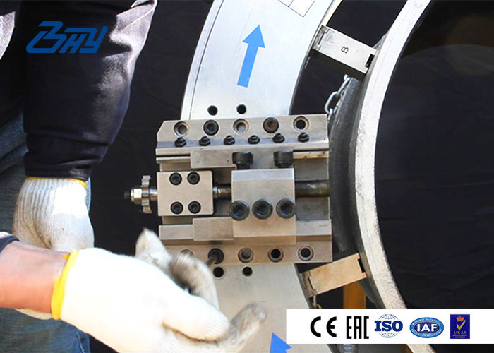 Small Portable Pipe Beveling Machine , Stainless Steel Pipe Beveling ...