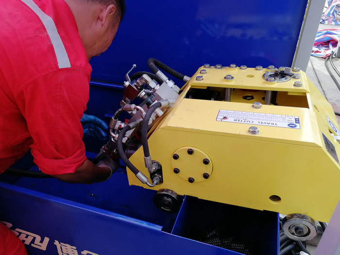 Custom Made Pipe Cutting Beveling Machine , Stainless Steel Pipe ...