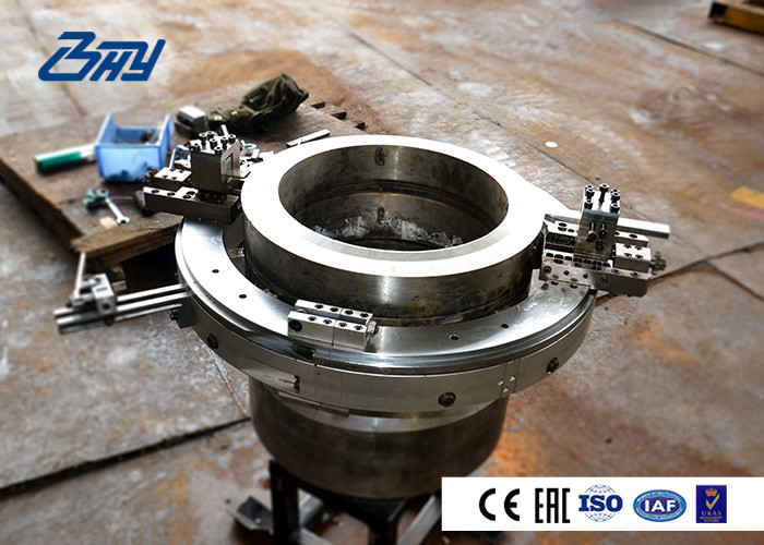 46" 48" Portable Pipe Cutting And Beveling Machine Work On Site